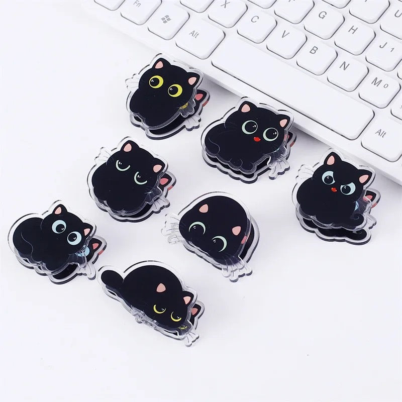 Cute Acrylic Cat Clips – GoldSpur